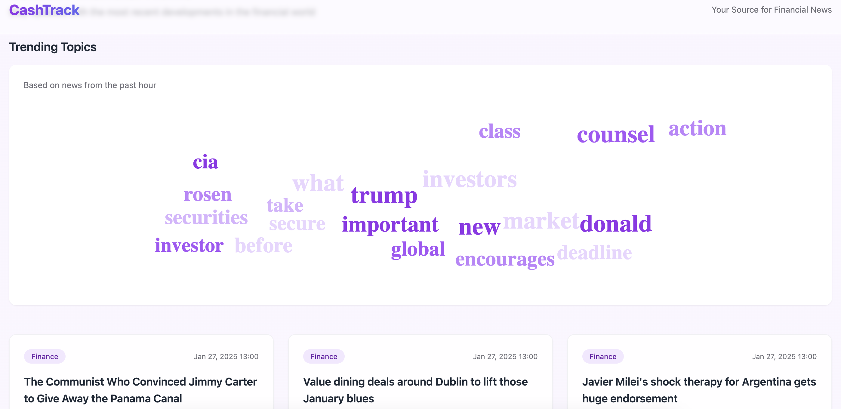 CashTrack - Your Source for Financial News